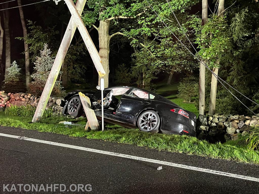 Car Hits Utility Pole in Late-Night MVA - Katonah Fire Department